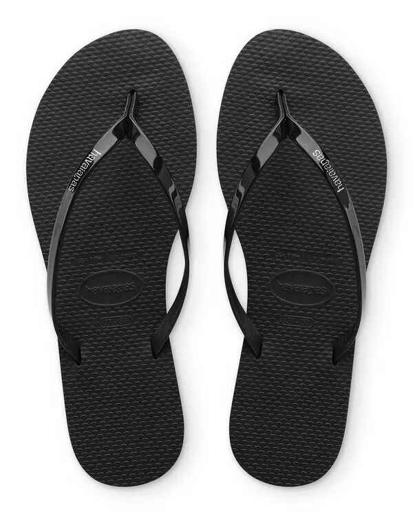 Havaianas You Metallic Slim Flip-flops - Black