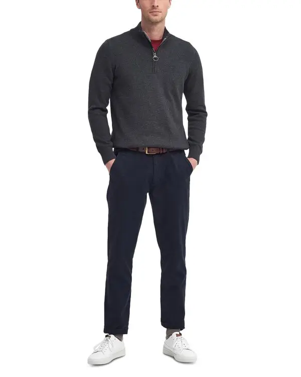 Barbour Cotton Half Zip Jumper - Charcoal