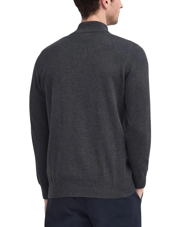 Barbour Cotton Half Zip Jumper - Charcoal