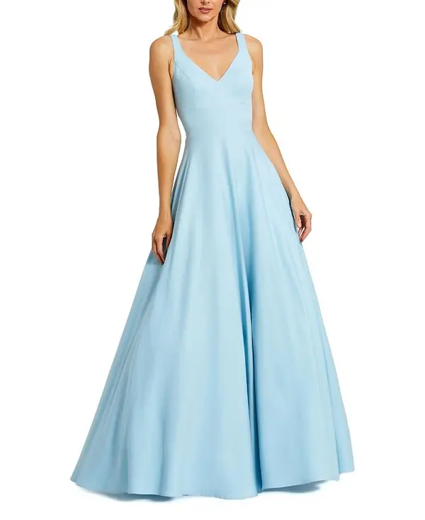Mac Duggal Classic Sleeveless A-Line Ballgown - Powder Blue | Editorialist