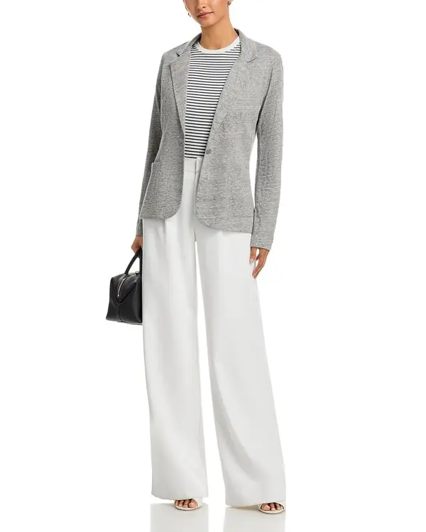 Majestic Filatures Fitted Linen Blazer - Granit