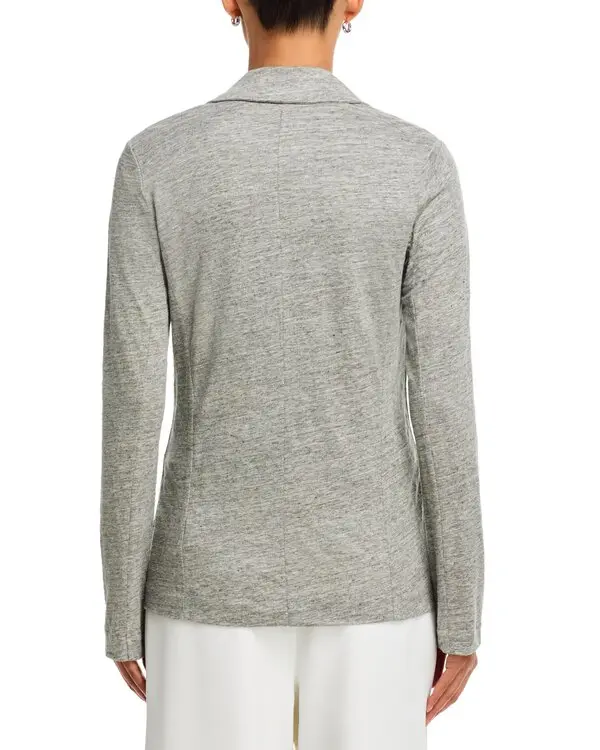 Majestic Filatures Fitted Linen Blazer - Granit
