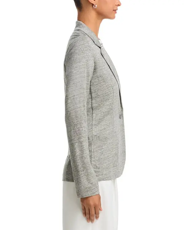 Majestic Filatures Fitted Linen Blazer - Granit
