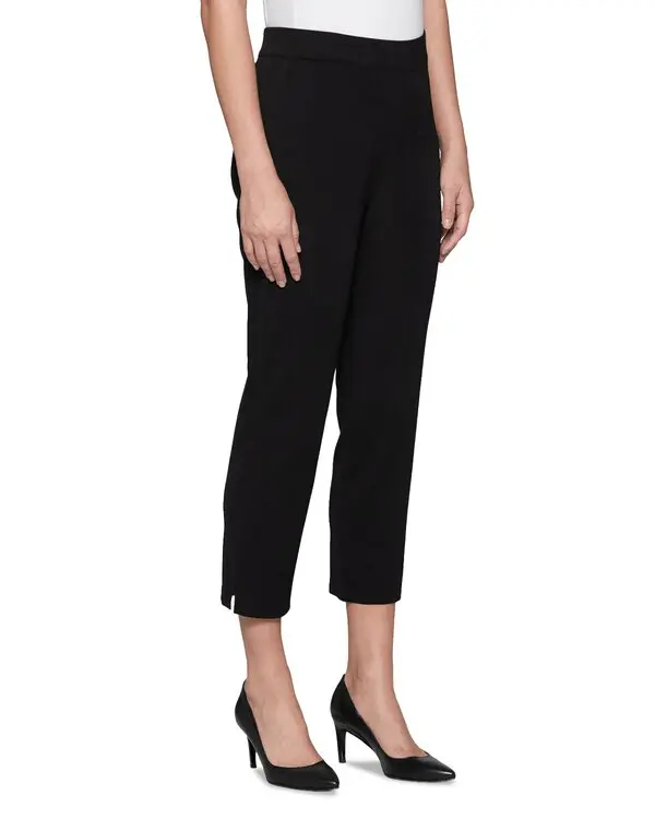 Misook Cropped Pull On Pants