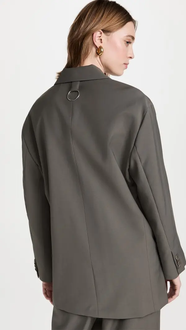 Tibi Tropical Wool Liam Blazer