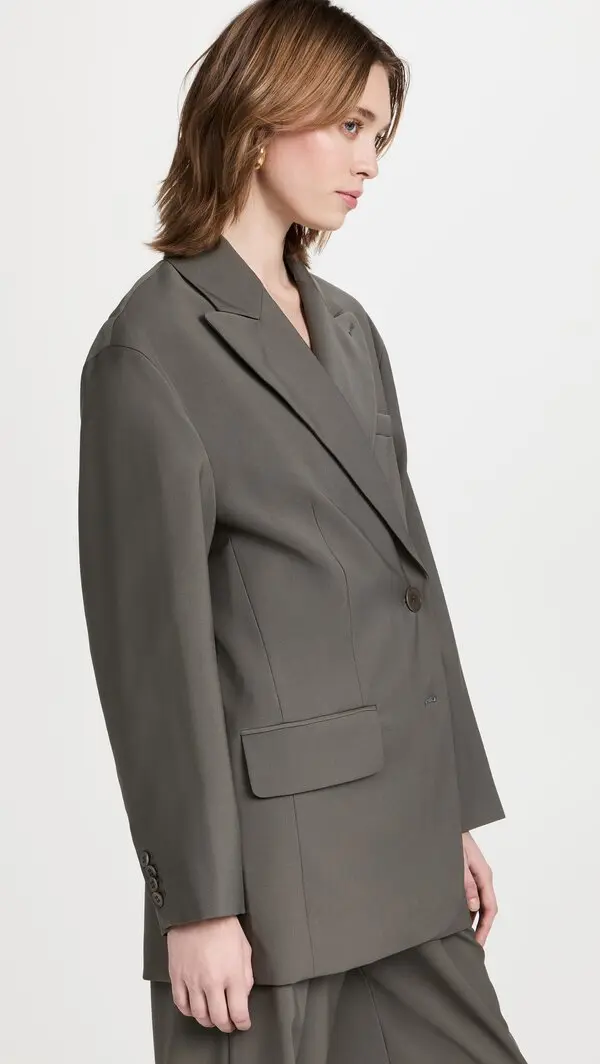 Tibi Tropical Wool Liam Blazer