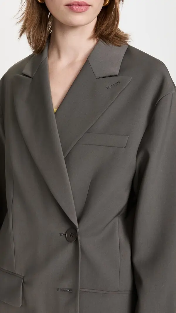 Tibi Tropical Wool Liam Blazer