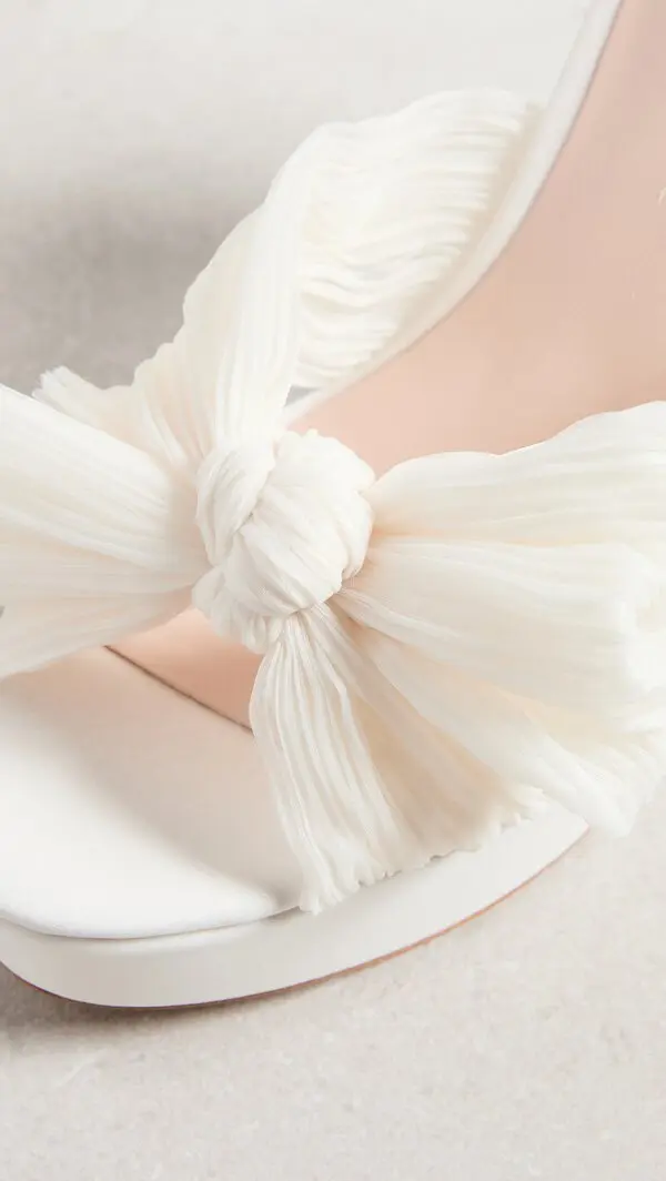 LOEFFLER RANDALL Natalia Platform Bow Sandals - Pearl