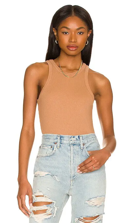 AGOLDE Bailey Tank In Nude