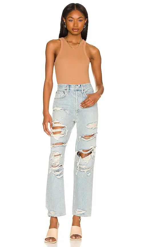 AGOLDE Bailey Tank In Nude