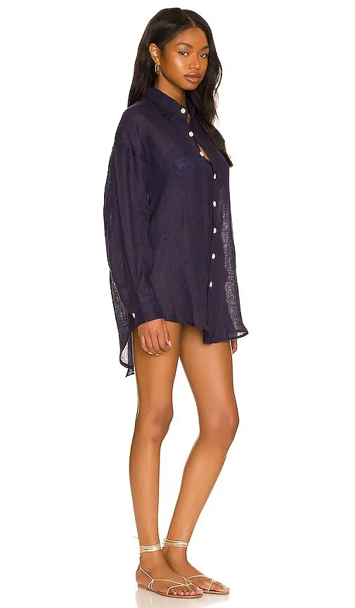 Vitamin A® Playa Shirt Dress In Navy