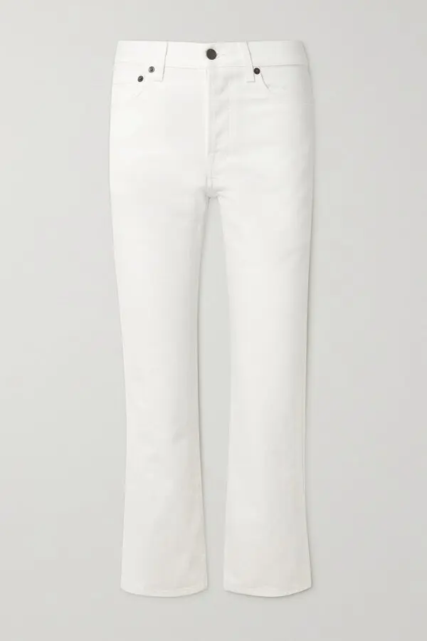 THE ROW Lesley Cropped Jeans - White