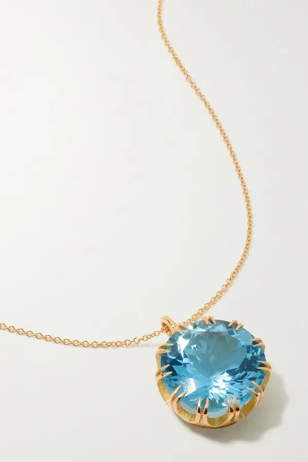 Ileana Makri Crown 18-karat Topaz Necklace - Gold
