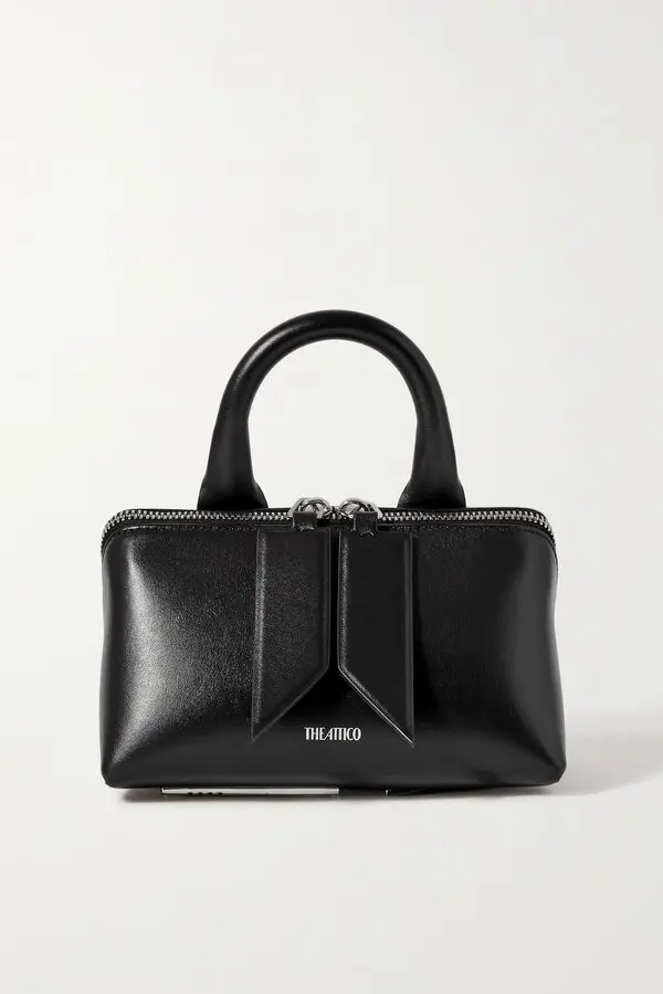 Attico Friday Mini Leather Tote