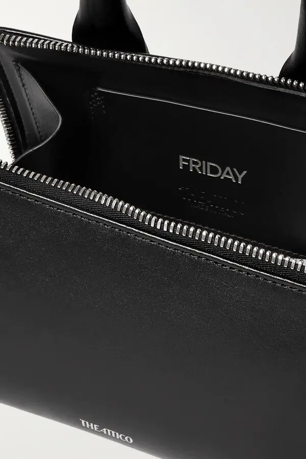 Attico Friday Mini Leather Tote
