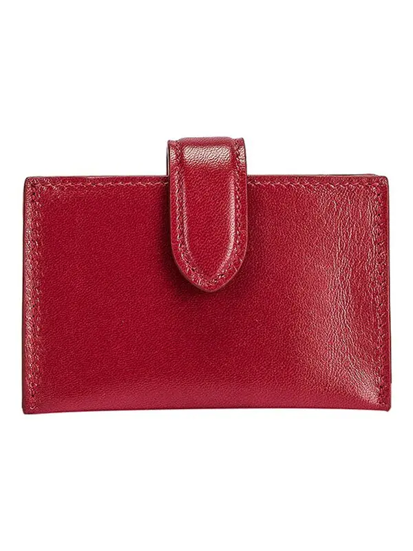 THE ROW Multi Card Case In Red