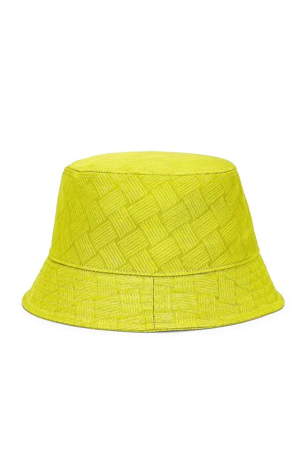 Bottega Veneta Intreccio Jacquard Bucket Hat - Kiwi