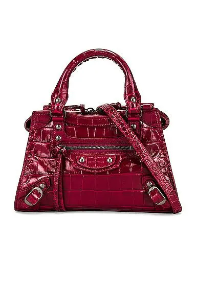 Balenciaga Mini Neo Classic City Bag In Wine