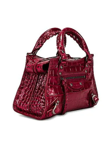 Balenciaga Mini Neo Classic City Bag In Wine