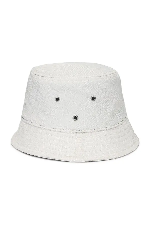 Bottega Veneta Intreccio Jacquard Bucket Hat - White