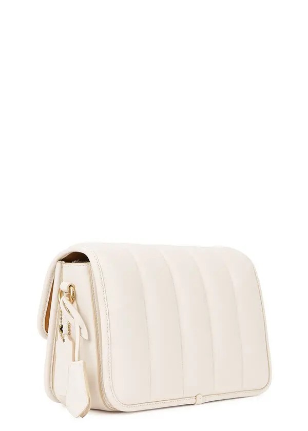 COACH Studio Ivory Quilted Leather Shoulder Bag