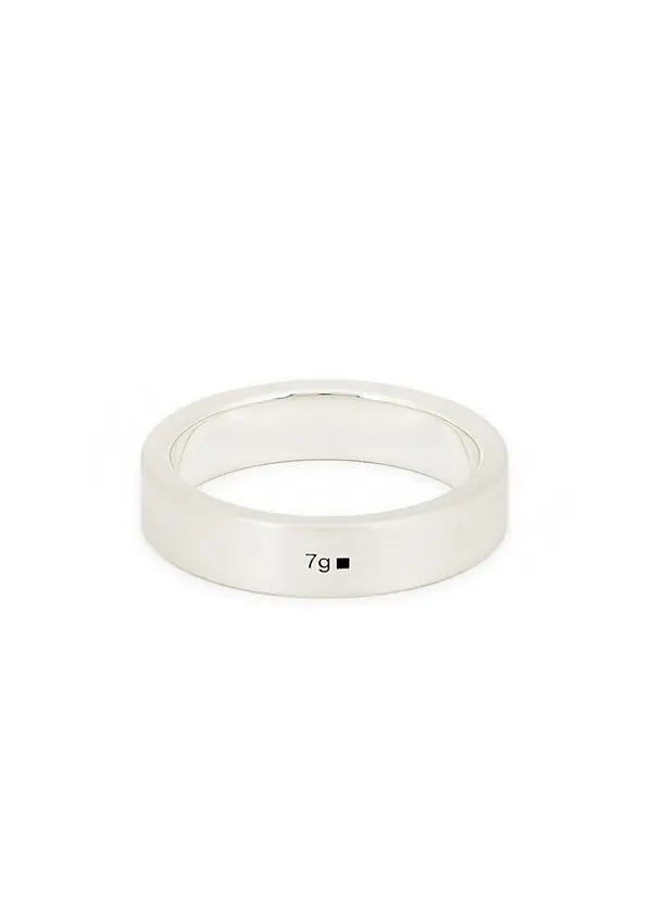 Le Gramme 7g Brushed Sterling Ribbon Ring - Silver