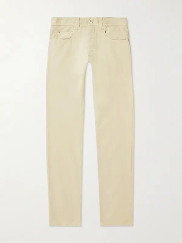 Loro Piana Slim-fit Cotton-blend Trousers