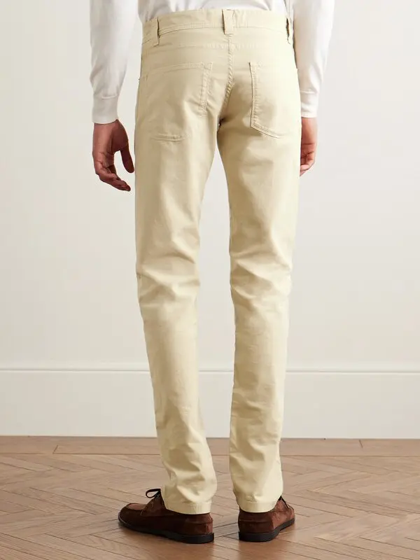 Loro Piana Slim-fit Cotton-blend Trousers