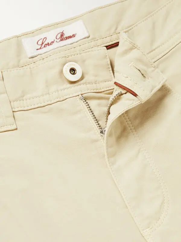 Loro Piana Slim-fit Cotton-blend Trousers