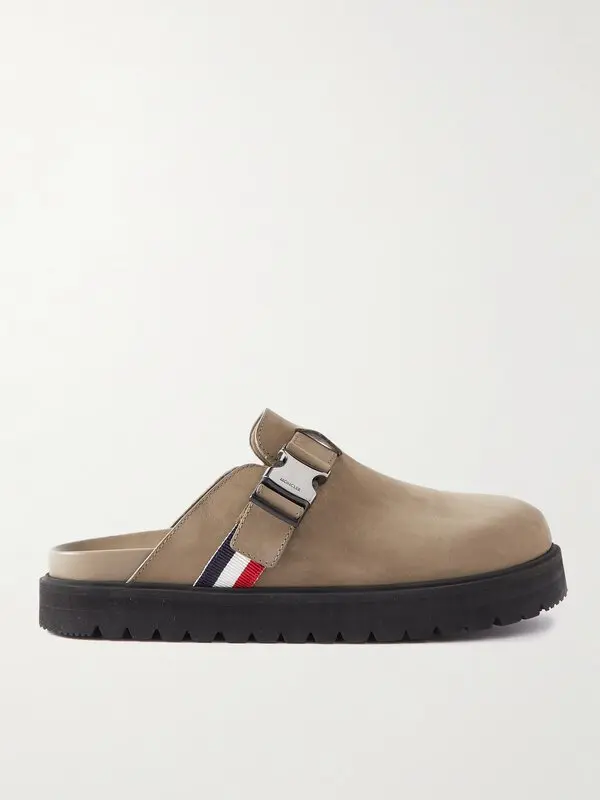 Moncler Suede Clogs
