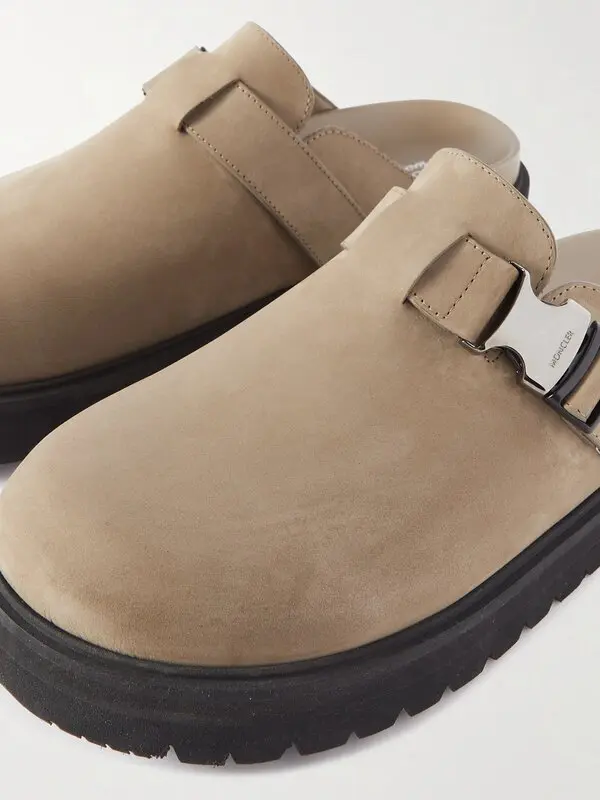 Moncler Suede Clogs