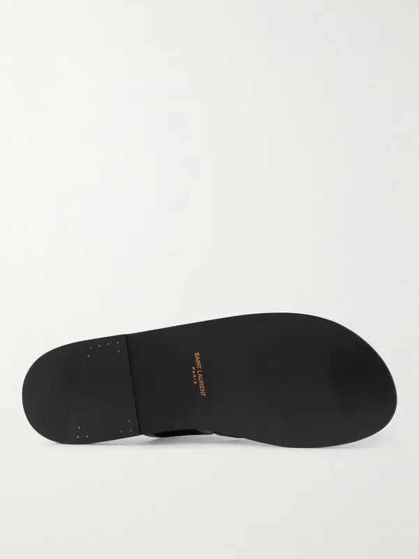 Saint Laurent Culver Leather Sandals