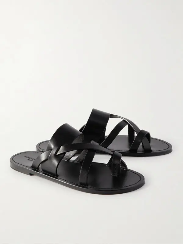 Saint Laurent Culver Leather Sandals