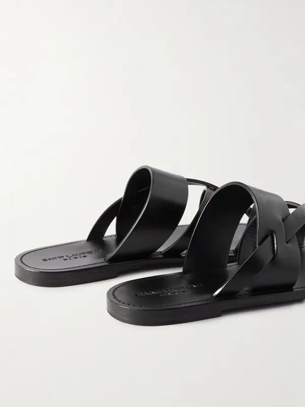 Saint Laurent Culver Leather Sandals