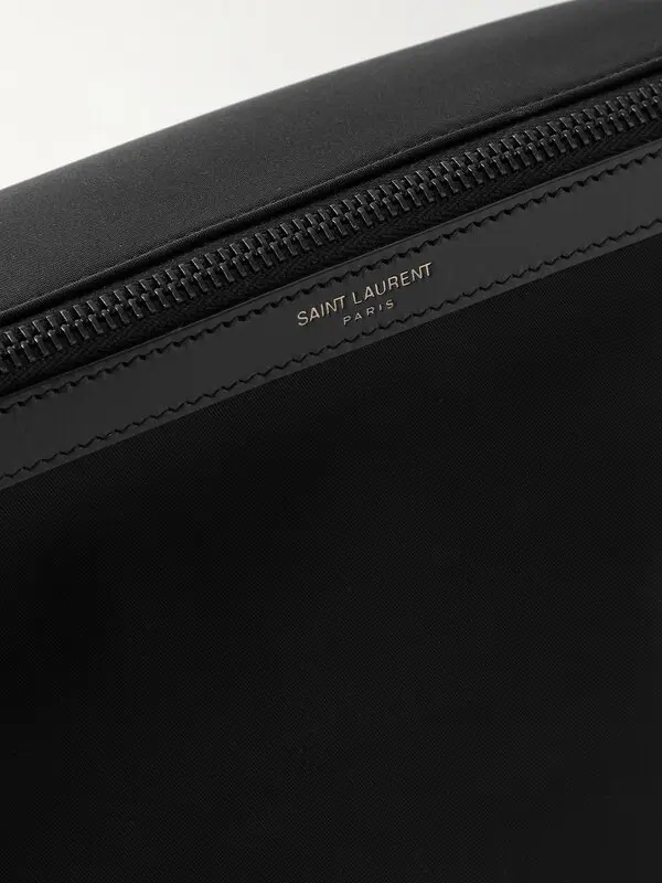 Saint Laurent Leather-trimmed Nylon Belt Bag