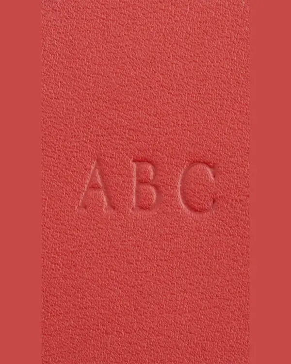 ROYCE NEW YORK Monogrammed Rfid Blocking Leather Clutch Wallet, Personalized - Red