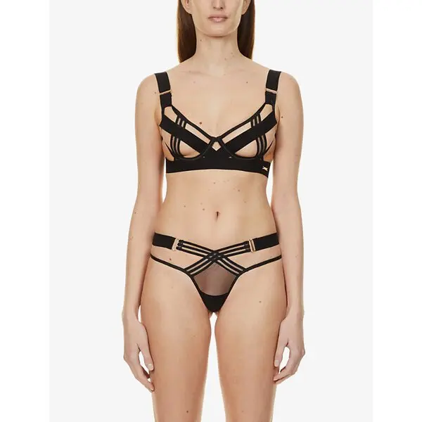 Bluebella Sutton V-neck Stretch-woven Bra