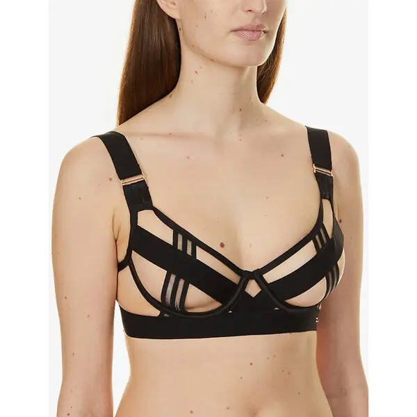 Bluebella Sutton V-neck Stretch-woven Bra
