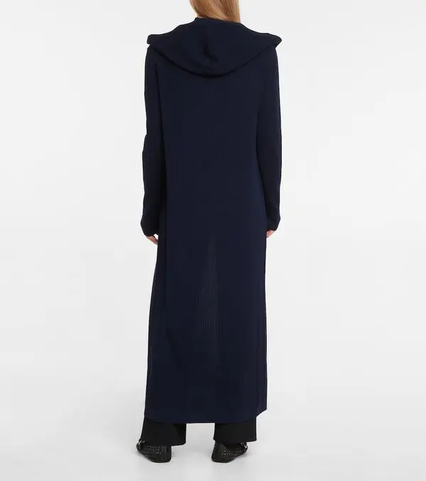 Alaïa Hooded Wool-blend Cardigan
