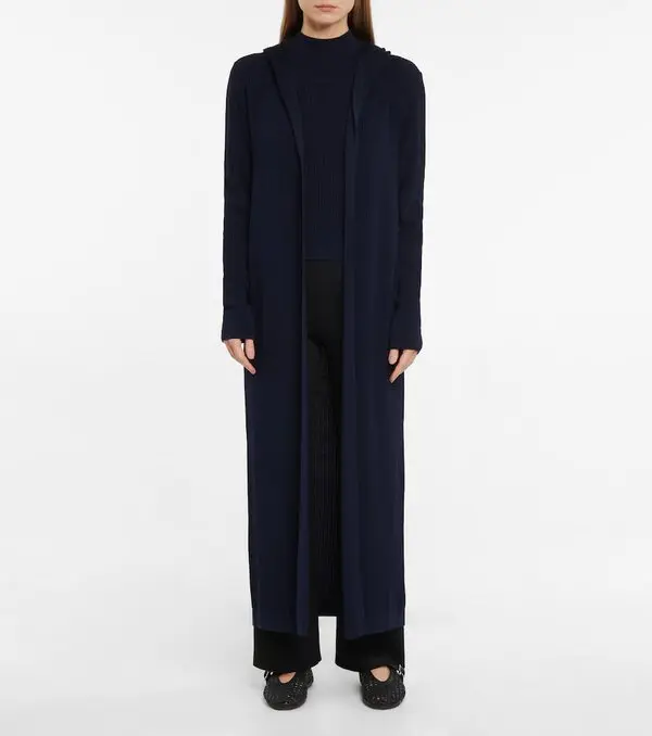 Alaïa Hooded Wool-blend Cardigan