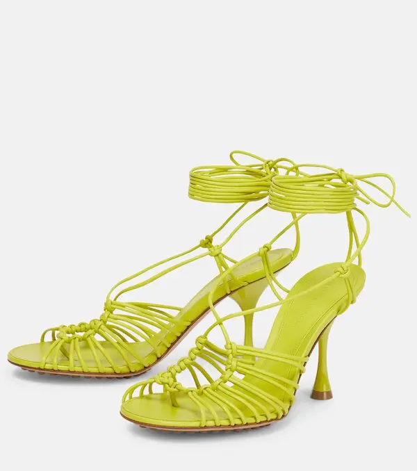 Bottega Veneta Dot 100 Leather Sandals