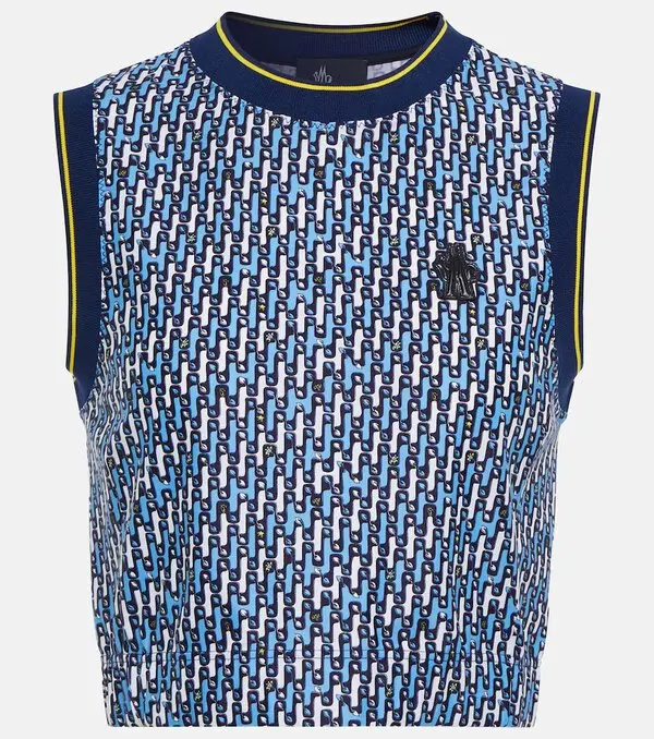 Moncler Printed Top - Blue