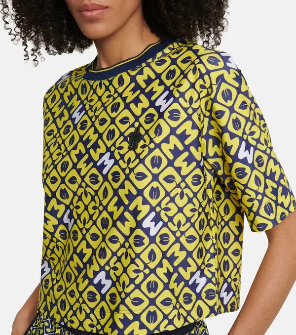 Moncler Printed Cropped T-shirt