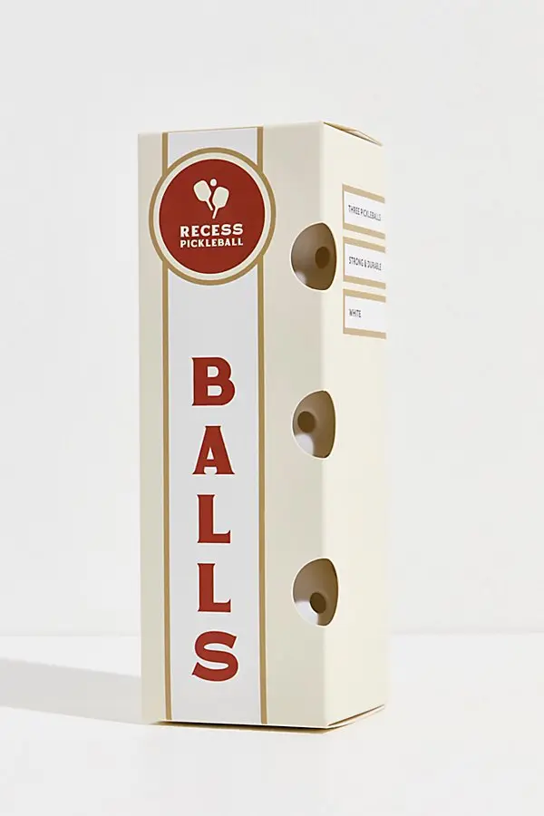 RECESS Pickleballs Set Of Three - White