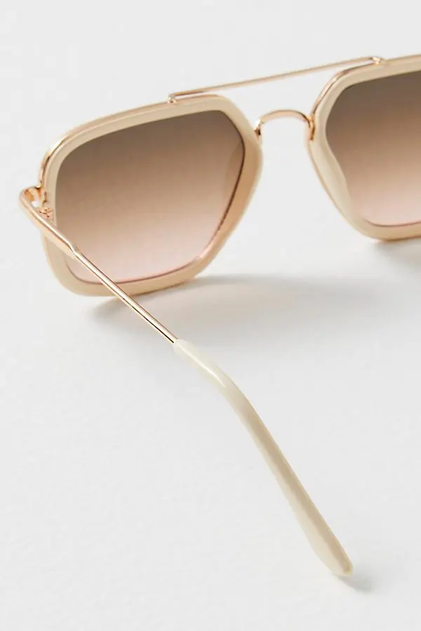 Free People Luna Classic Aviator Sunglasses