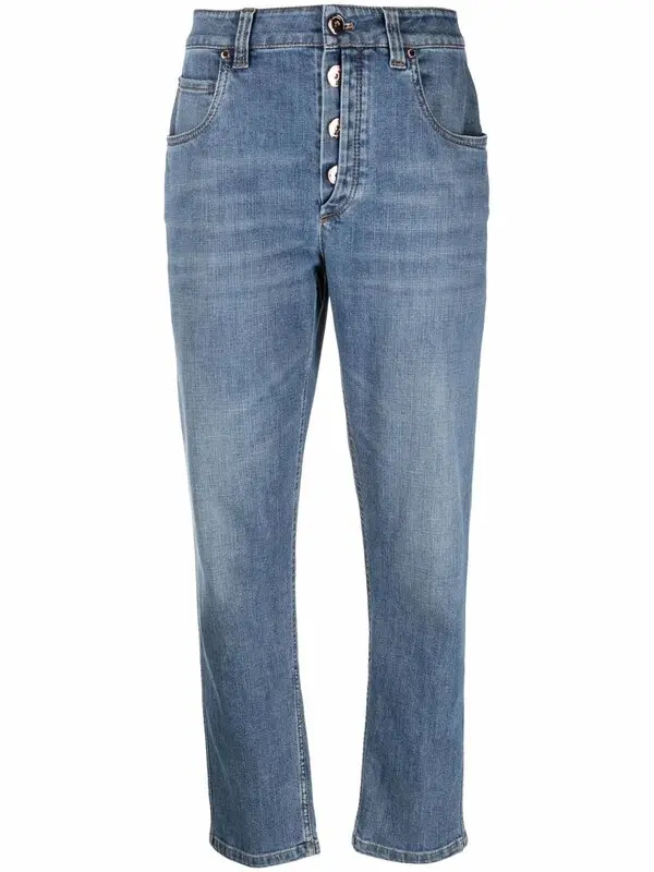 Brunello Cucinelli Mid-rise Straight-leg Jeans