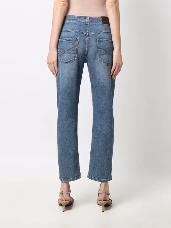 Brunello Cucinelli Mid-rise Straight-leg Jeans