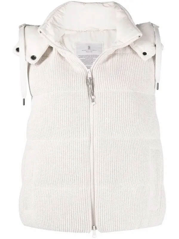 Brunello Cucinelli Knitted Padded Vest