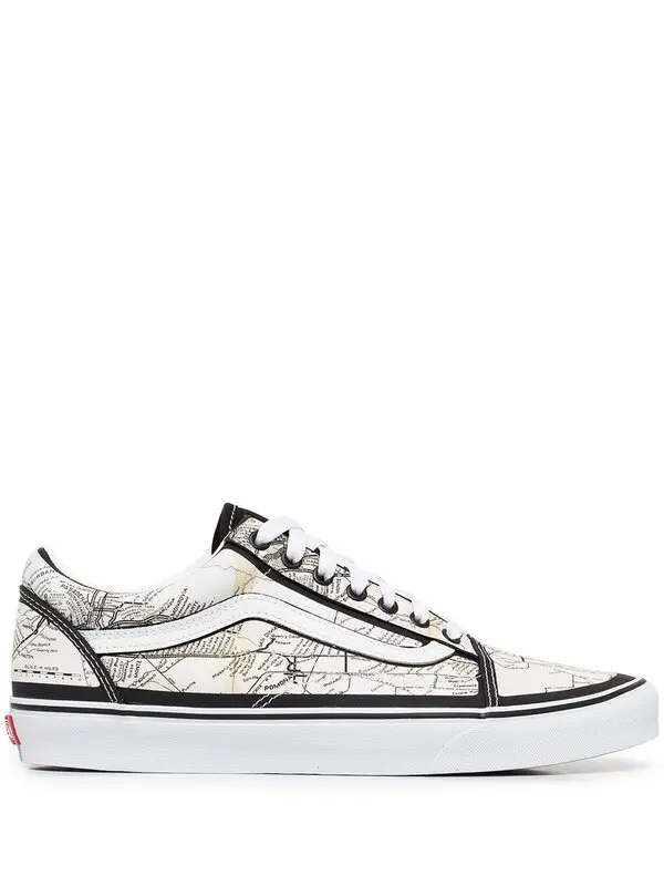 VANS Old Skool Map-print Sneakers - White