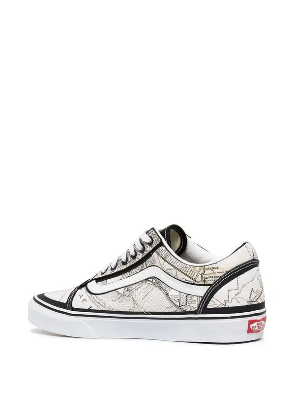 VANS Old Skool Map-print Sneakers - White